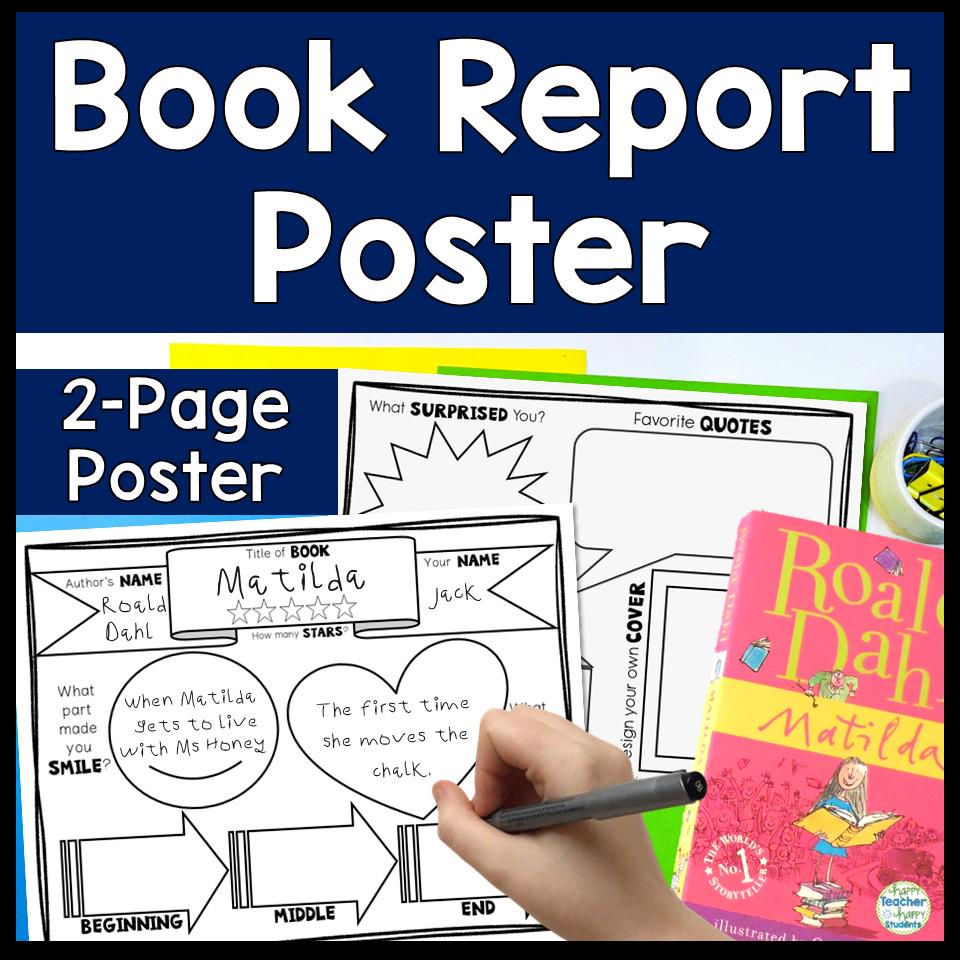 Printable Book Report Poster Template: Works With Any Fiction or Non ...