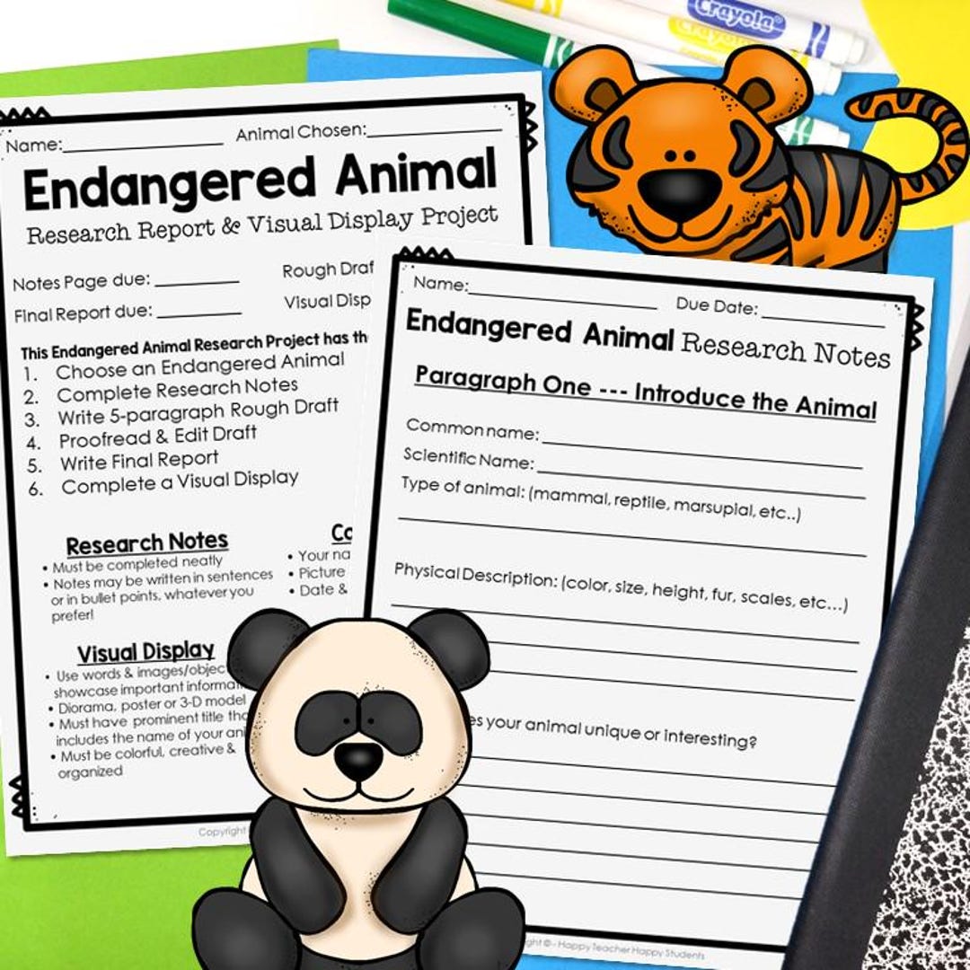 Endangered Animal Report | Endangered Animal Project W/ Research Report ...