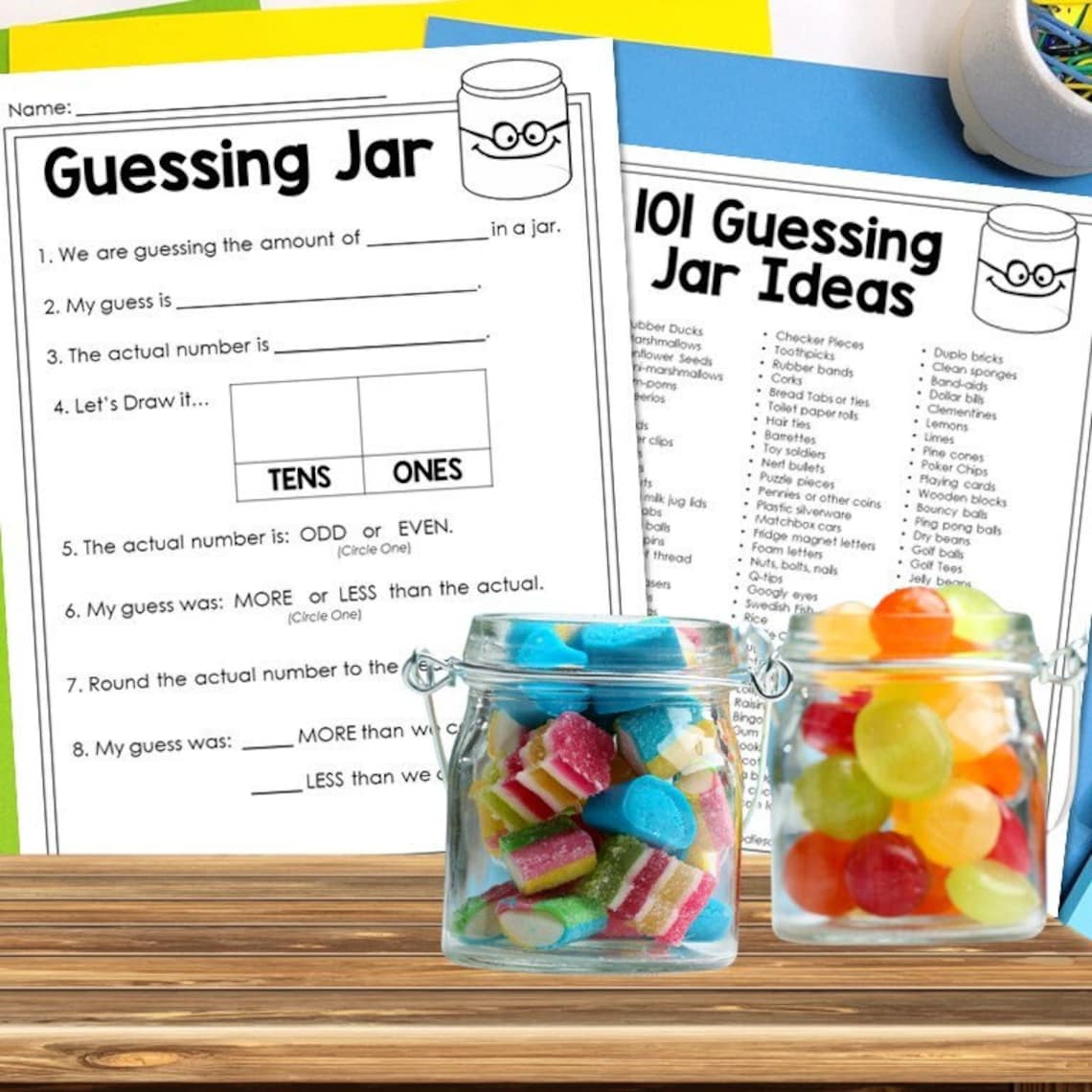 Guessing Jar Estimation Activity 101 Guessing Jar Ideas Included Guess ...