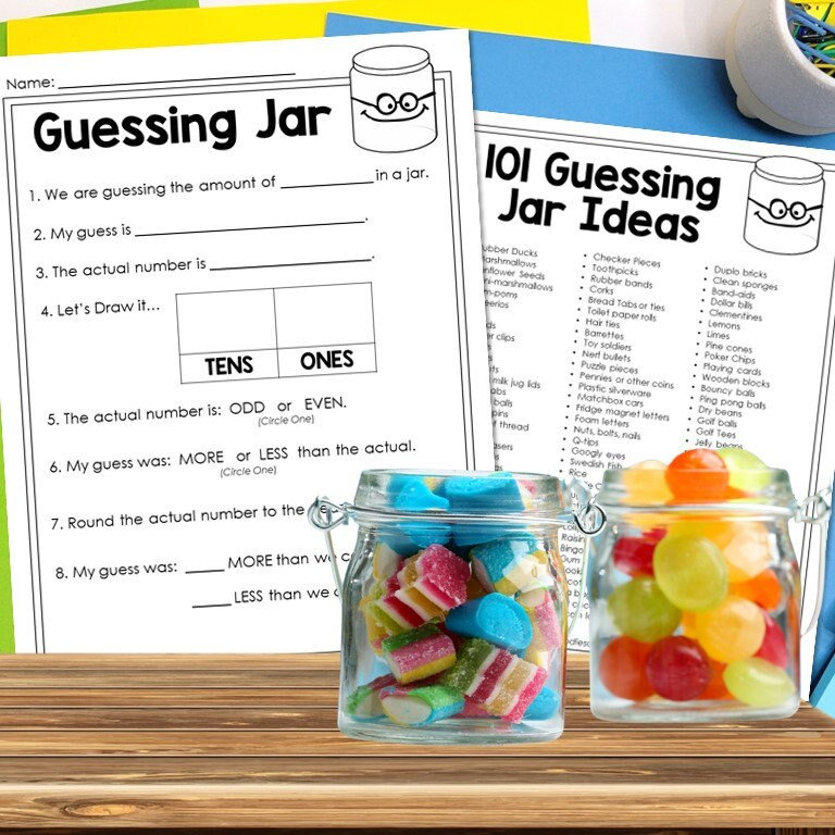 Guessing Jar Estimation Activity 101 Guessing Jar Ideas Included Guess ...