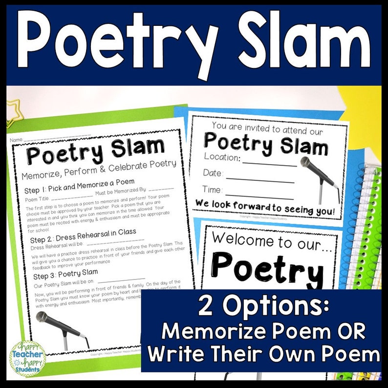 Poetry Slam | Slam Poetry Night Where Students Memorize & Perform Poems ...