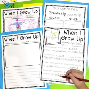 When I Grow up Writing Activity, What I Want to Be When I Grow up ...
