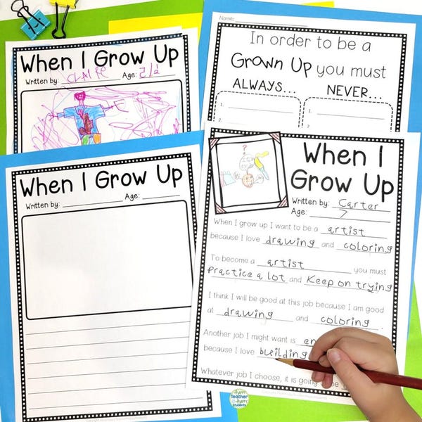 When I Grow up I Want to Be Template - Etsy