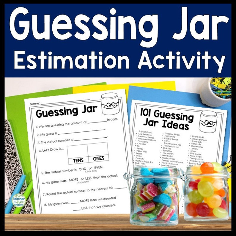 Guessing Jar Estimation Activity 101 Guessing Jar Ideas Included Guess ...