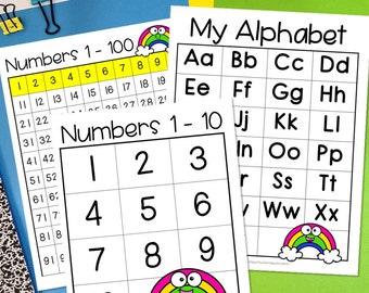 Alphabet Learning Chart A to Z Poster Alphabet Printable - Etsy