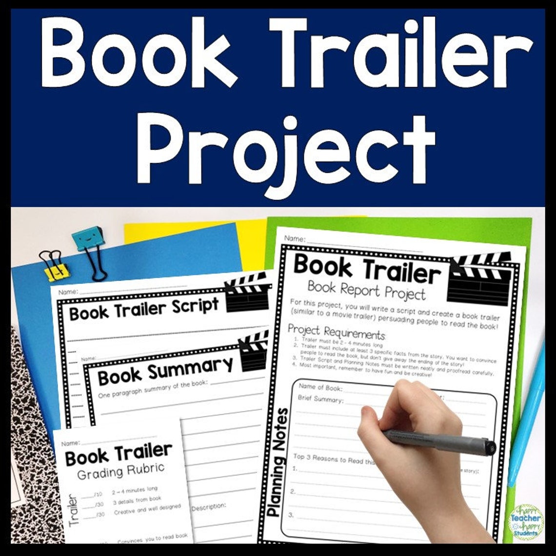 Book Trailer Book Report Book Trailer Project Make Video or Skit ...