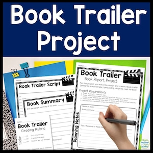 Book Trailer Book Report | Book Trailer Project | Make Video or Skit ...