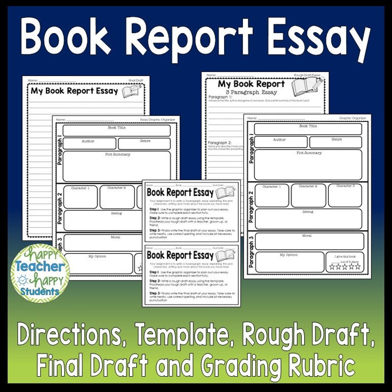 Book Report Essay Template | Rough Draft, Final Draft and Grading ...