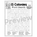 13 Colonies Word Search Activity | Answer Key Included | 13 Colonies ...