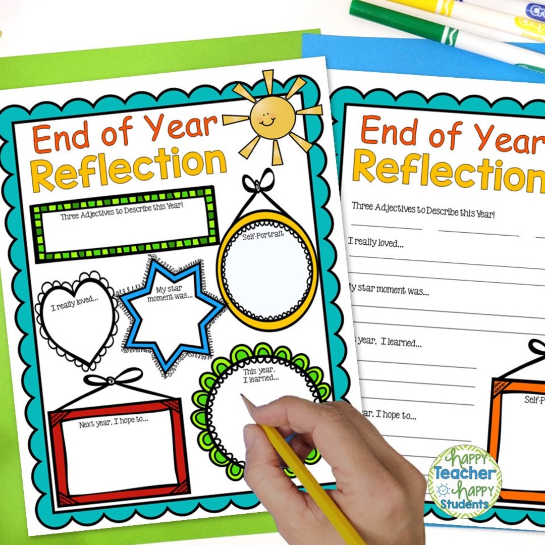 End of Year Student Reflection Activity: School Memory Scrapbook ...