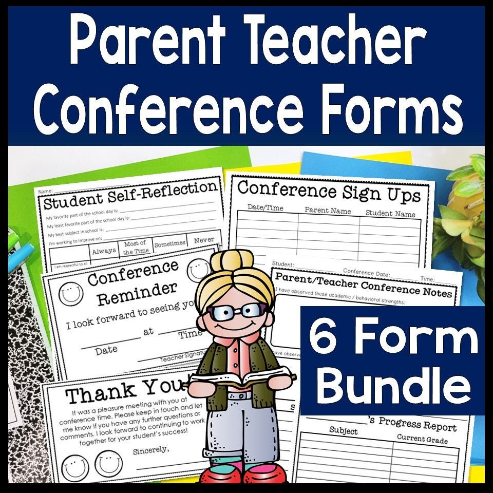 Parent Teacher Conference Forms Bundle | Conference Form, Reminder ...