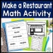 Restaurant Menu Math Project: Create Your Own Restaurant (digital ...