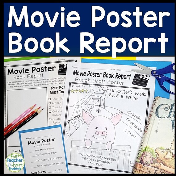 Book Report Movie Poster Movie Poster Book Report Template | Make