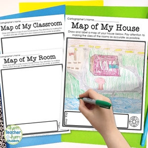 Create a Map Project, Create Your Own Map of Room, Map of School, Map ...