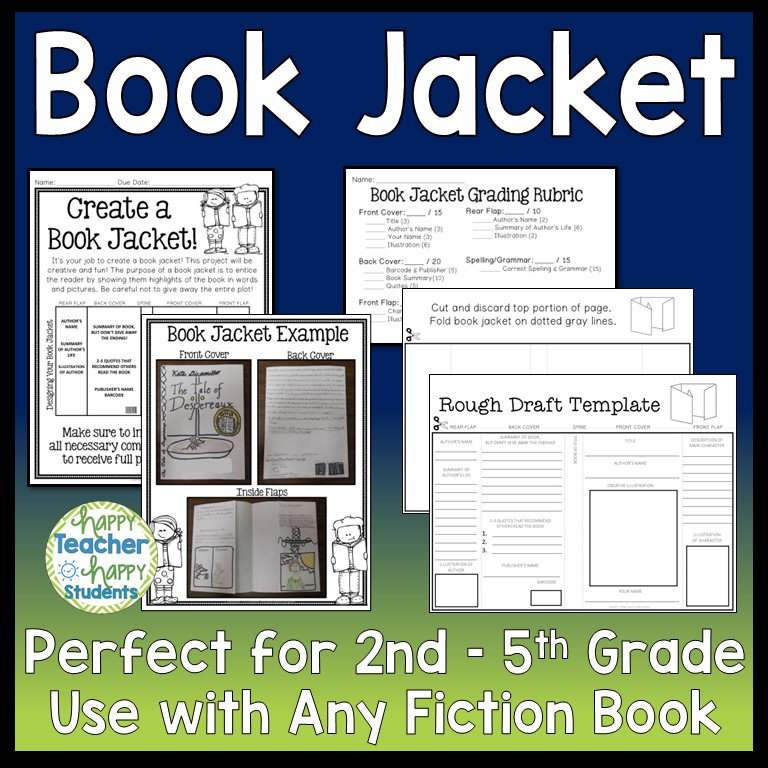 Book Jacket Book Report | Book Report Template | Digital Download ...