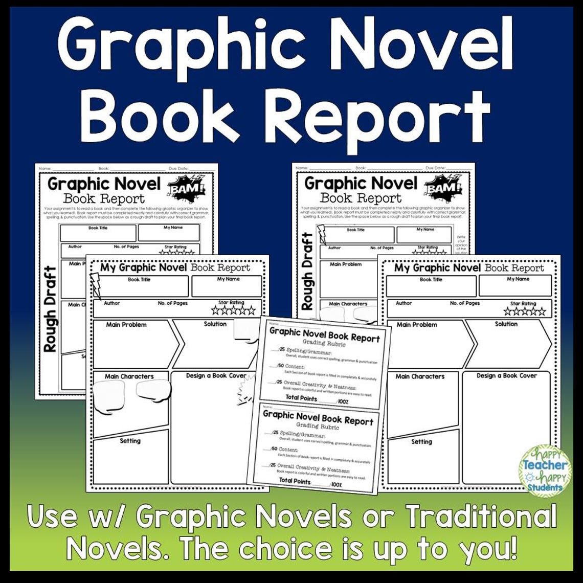 Graphic Novel Book Report Template: Creative Book Report Idea (digital ...