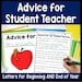 Advice Letter for Student Teacher (beginning & End) Student Teacher ...