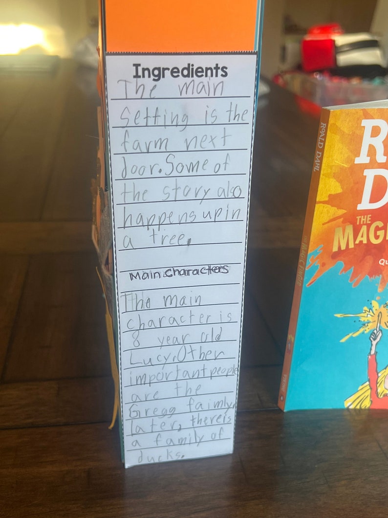 Cereal Box Book Report Template, Fun Book Project for Elementary ...