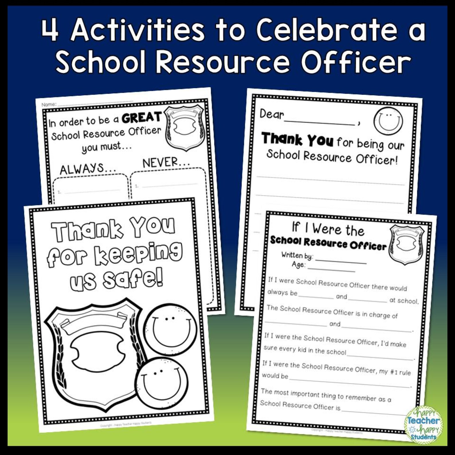 School Resource Officer Appreciation | Thank You for School Resource ...