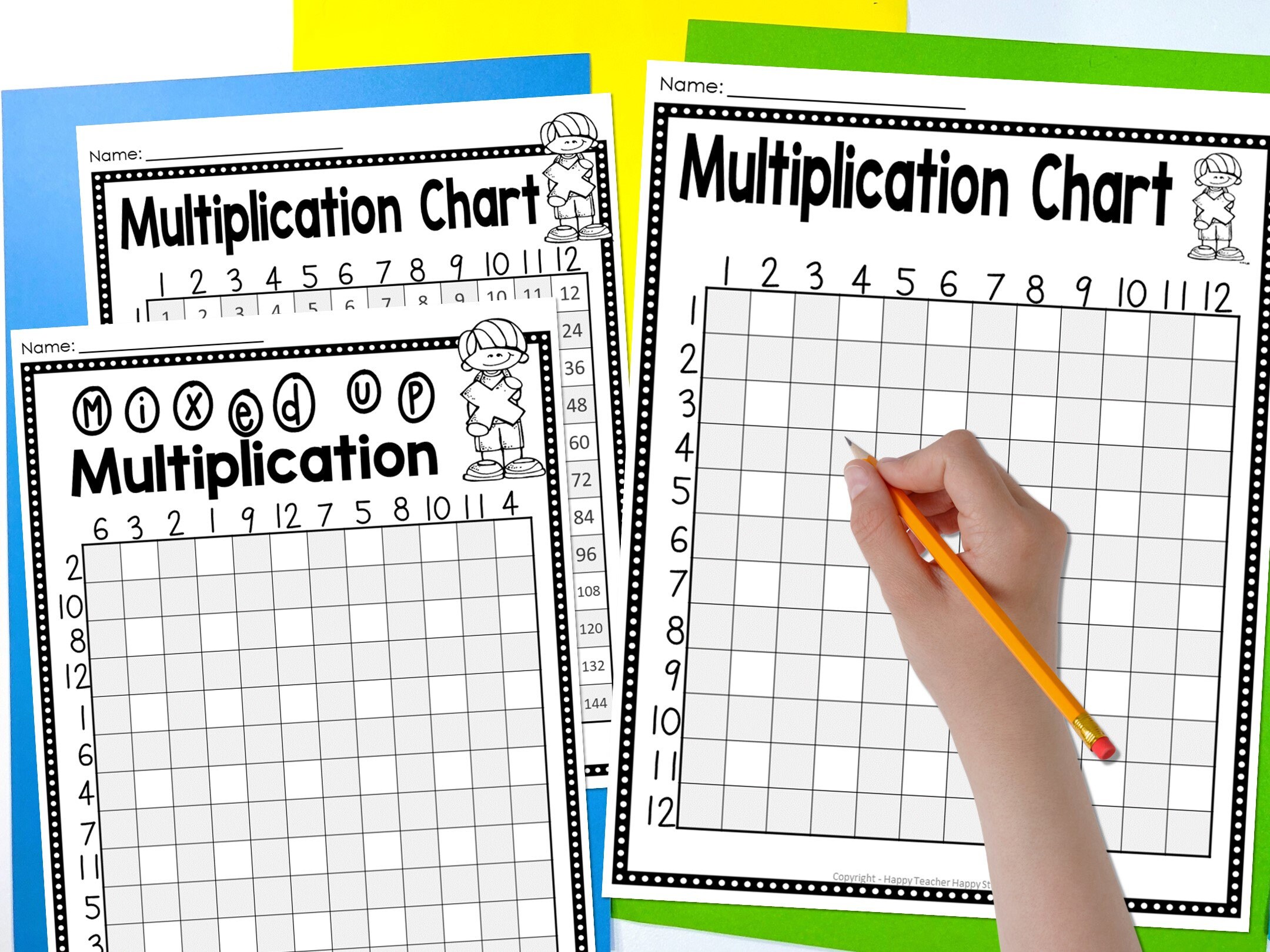 Multiplication Chart Template