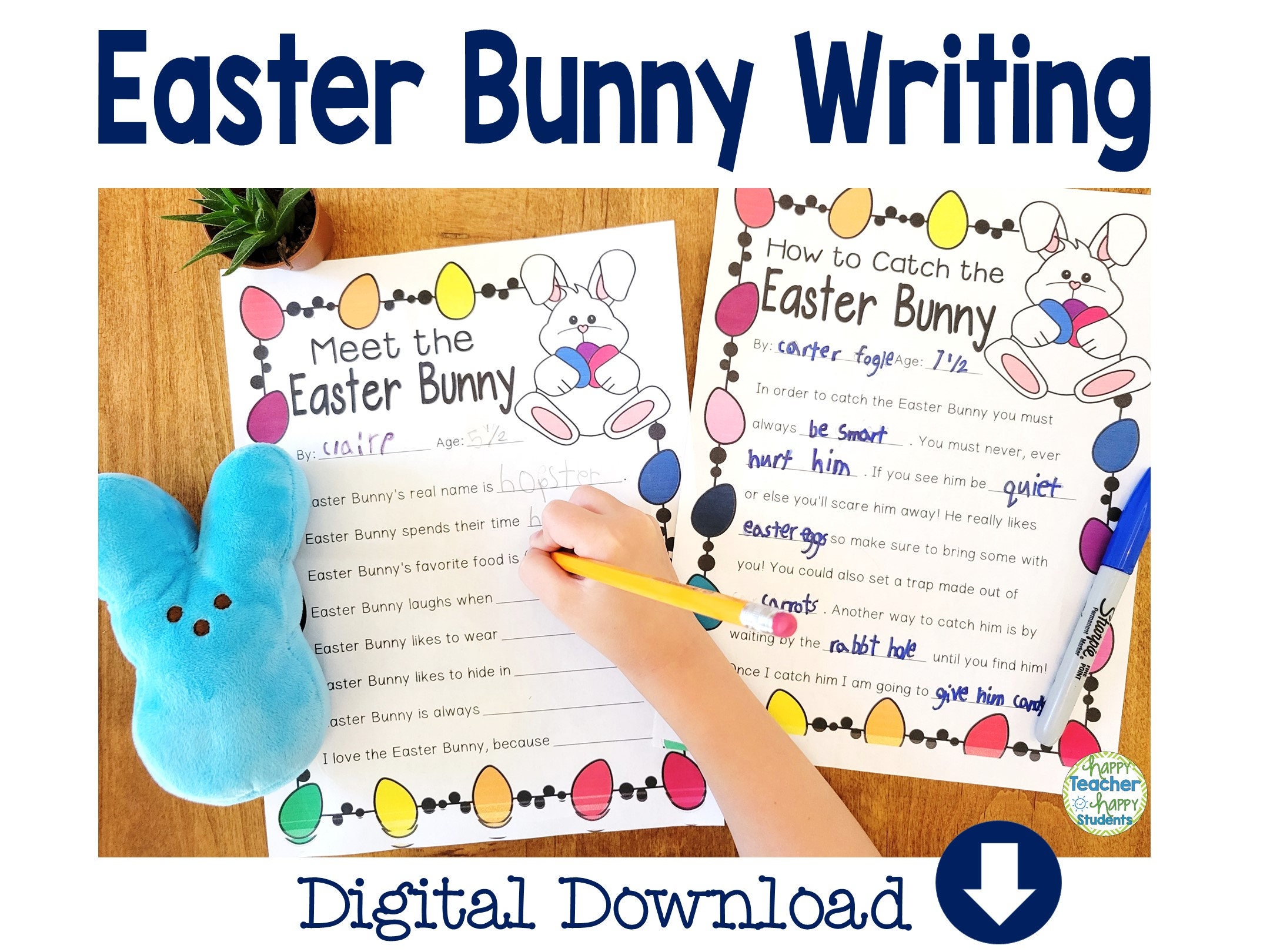 Easter Writing Activity, Meet the Easter Bunny, How to Catch the Easter ...
