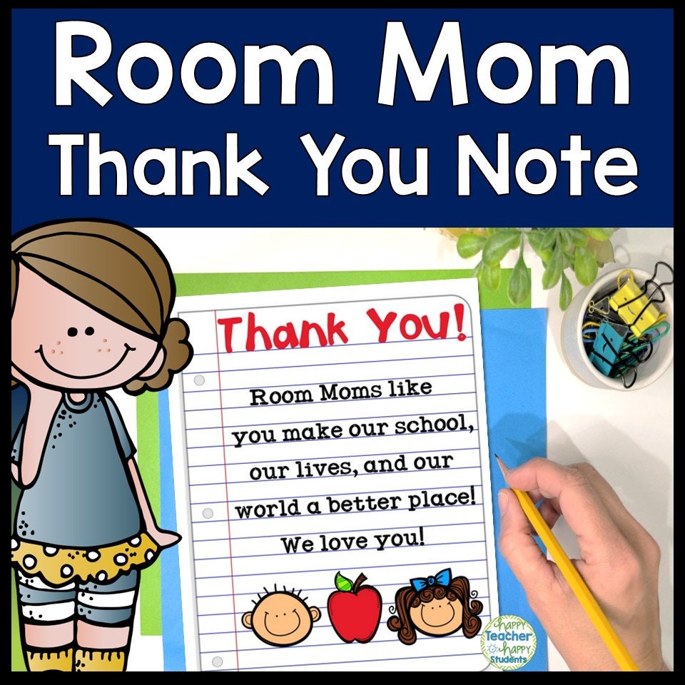 Room Mom Thank You Note Card Thank You for Room Parent - Etsy
