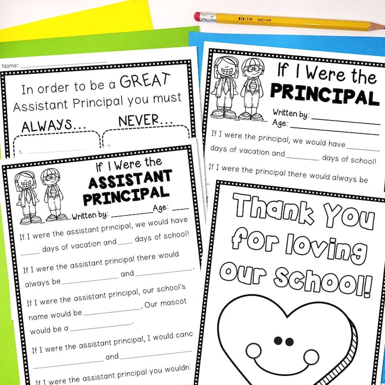 Principal and Assistant Principal Appreciation Note | Thank You Card ...