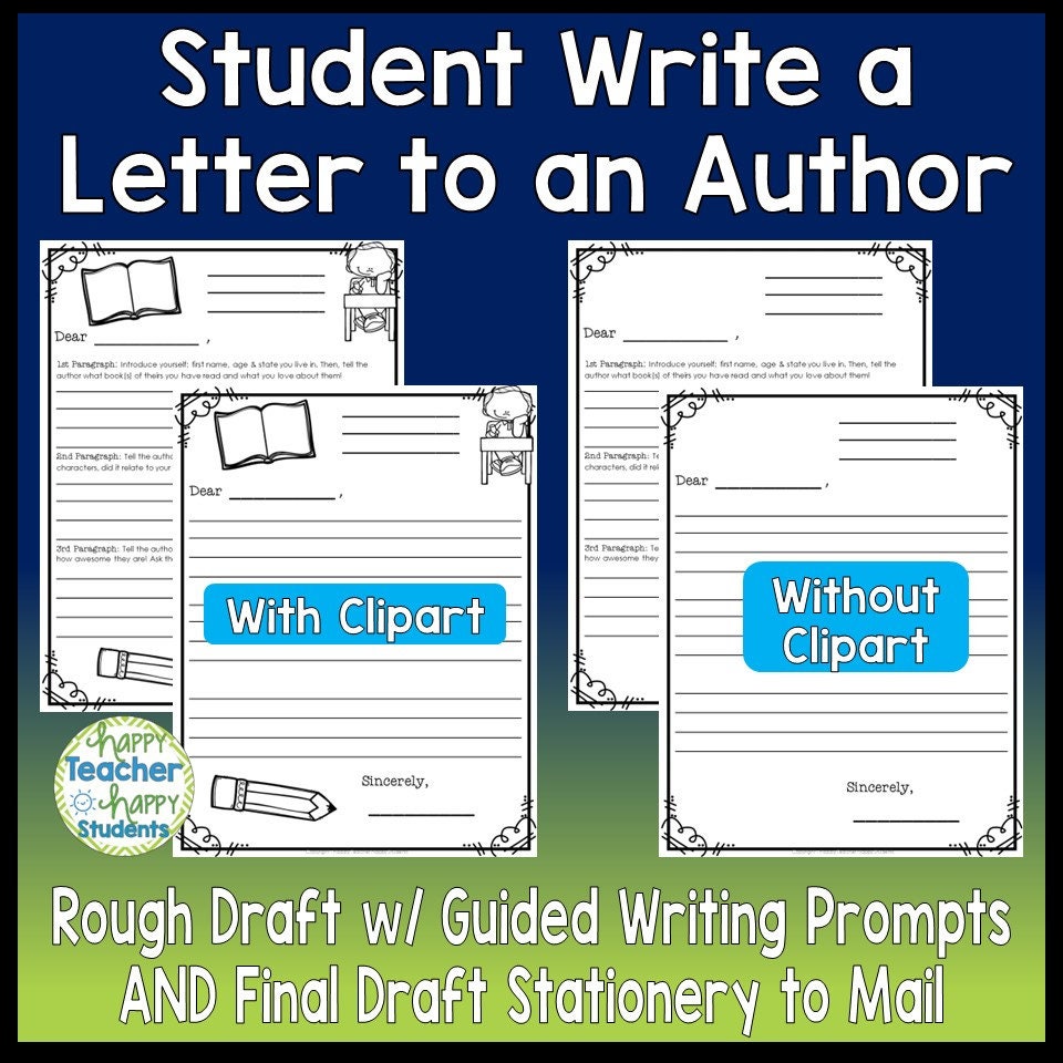 Letter to the Author Template | Kids LOVE to Write Letters to a ...
