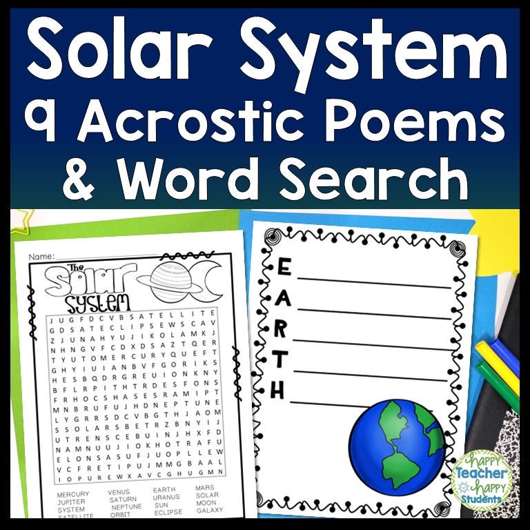 3 Solar System Activities: Solar System Project 3-D Model of Planets W ...