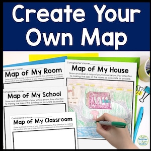 Create a Map Project, Create Your Own Map of Room, Map of School, Map ...