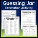 Guessing Jar Estimation Activity | 101 Guessing Jar Ideas | Guess the ...