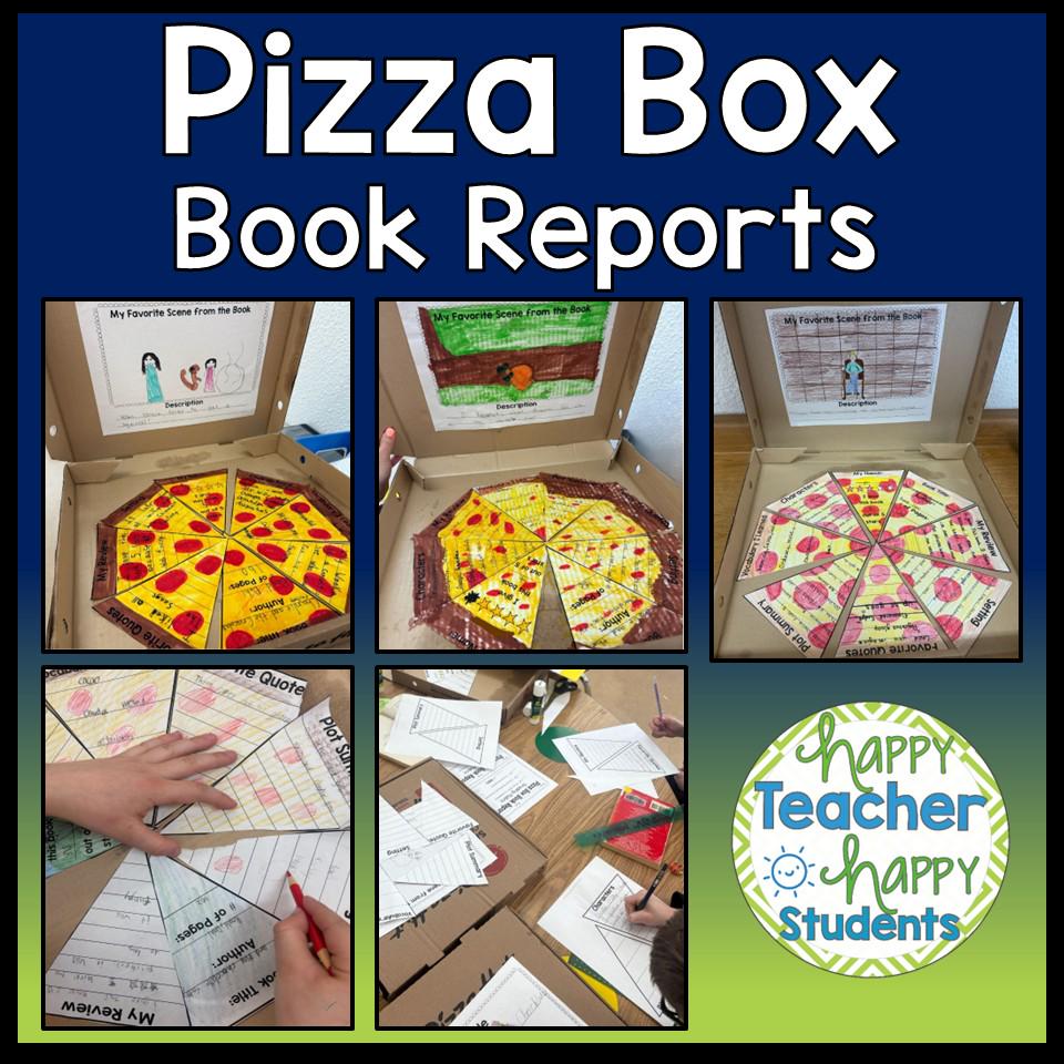 Pizza Box Book Report Template | Project Directions, Rubric & Example ...