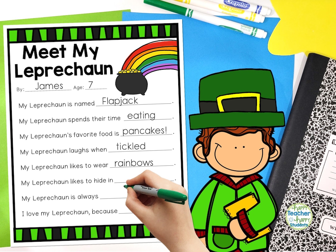 Leprechaun Writing Activity | Leprechaun Writing Prompts | St Patrick's ...