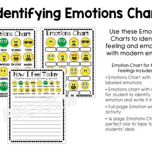 Emotions Charade Game & Chart: Social Emotional Learning Activity (PDF ...