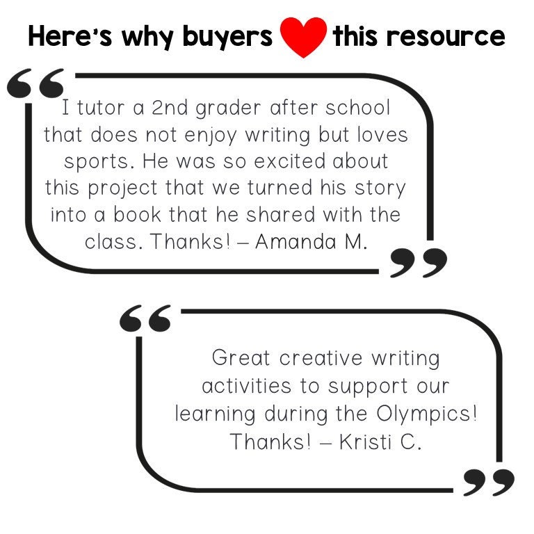 Animal Athletes Sports Writing Activity Use for Summer Olympics 2024 ...