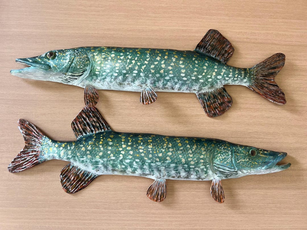 Hand Crafted Northern Pike Fish Moulds - Etsy