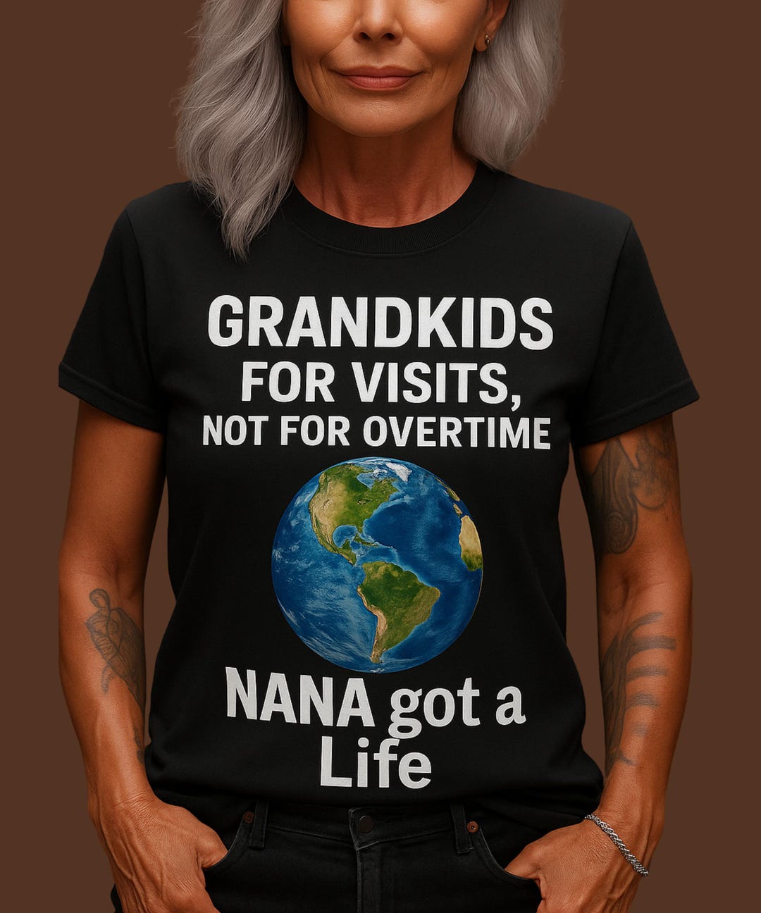 Grandkids T-shirt, Funny Nana Shirt, Gift for Grandparents, Family ...