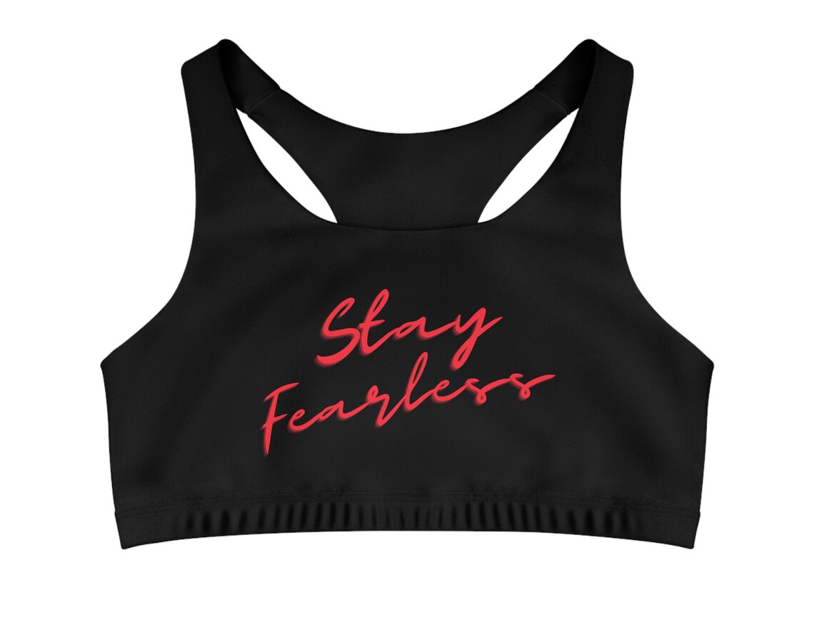 Stay Fearless Nana Seamless Sports Bra - Motivational Workout Gear ...