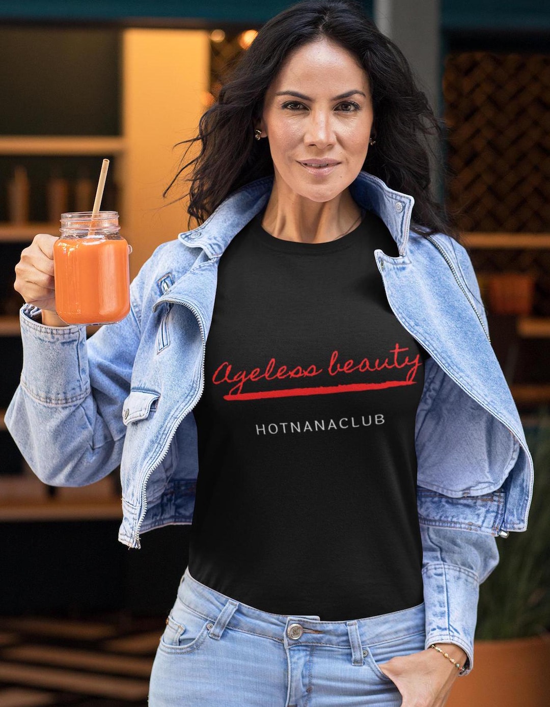 Grandma Ageless Beauty T-shirt Perfect Christmas Gift Graphic Fashion T ...