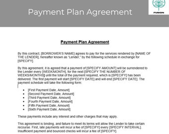 Payment Agreement - Etsy