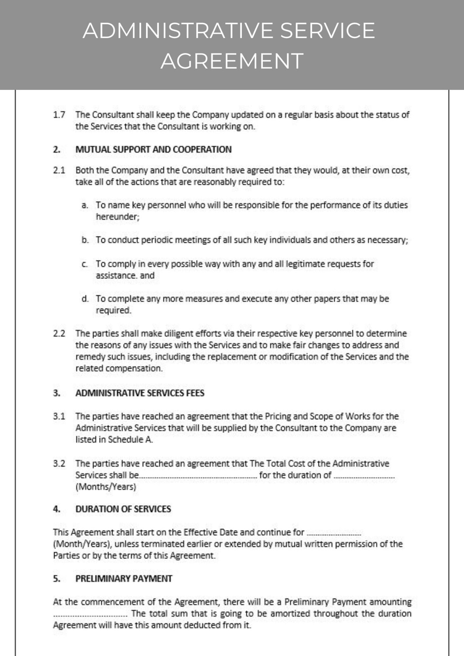 Administrative Services Agreement - Etsy