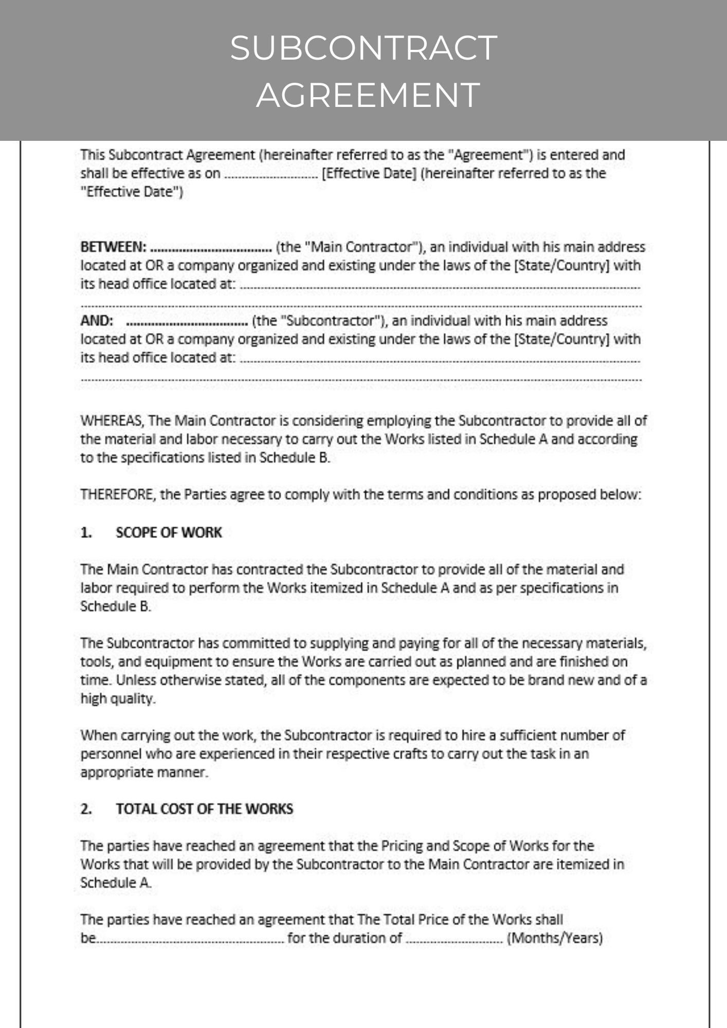 Subcontract Agreement - Etsy