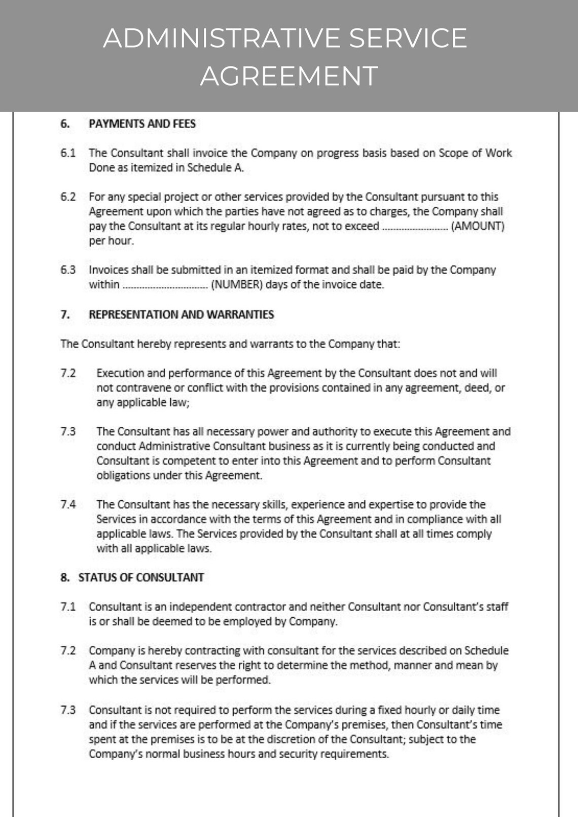 Administrative Services Agreement - Etsy