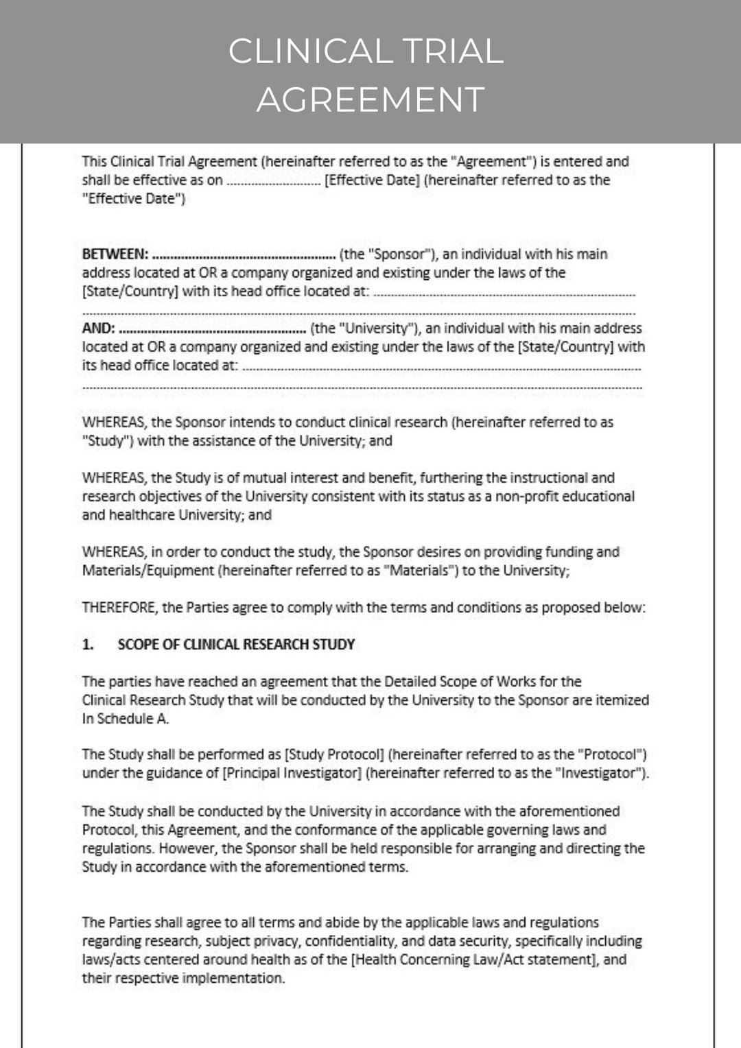Clinical Trial Agreement - Etsy