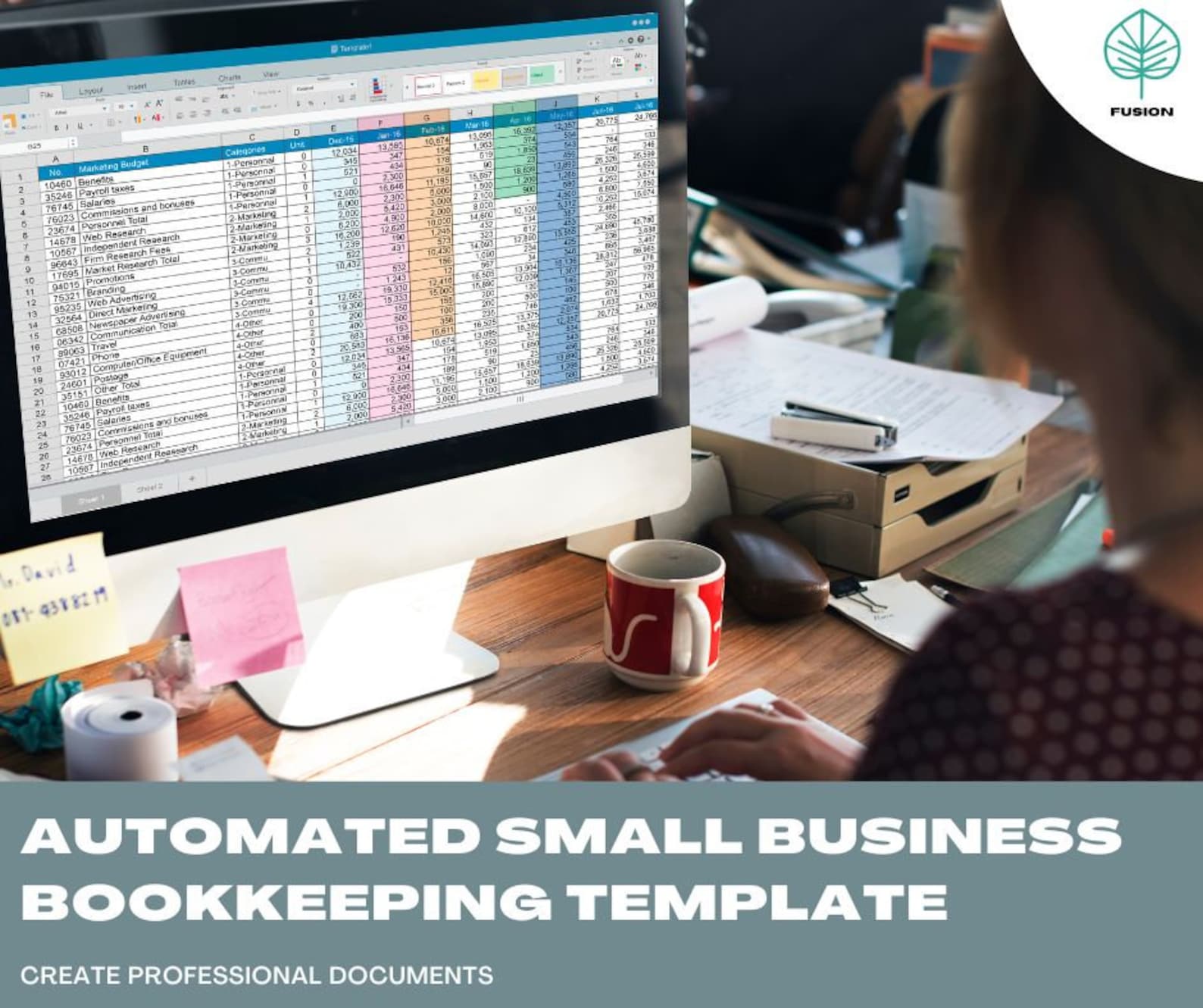Automated Small Business Bookkeeping Income Sales Expense Tracker ...