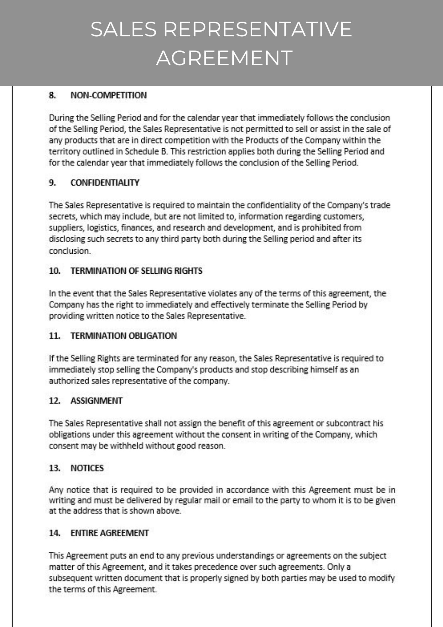 Sales Representative Agreement - Etsy