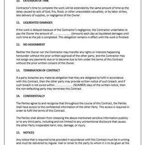 Owner and Contractor Contract - Etsy