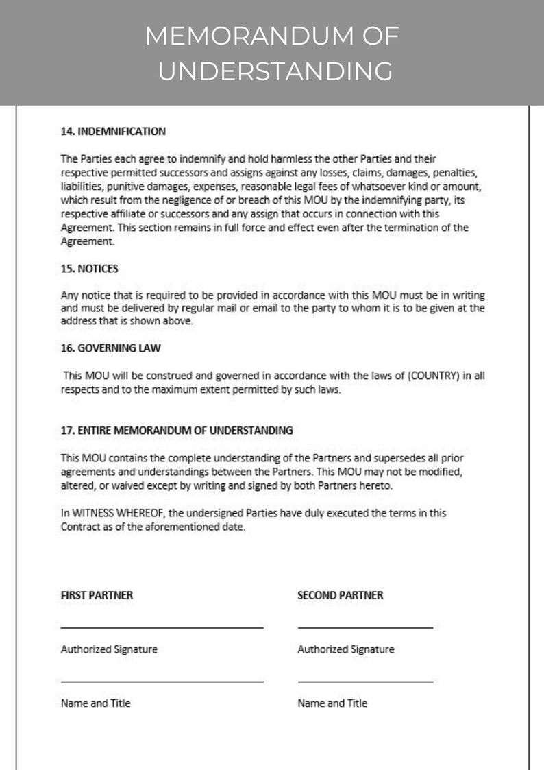Memorandum of Understanding - Etsy