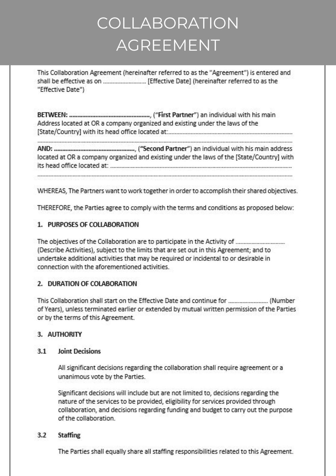 Collaboration Agreement - Etsy