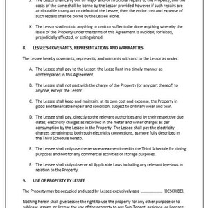 Lease Agreement, Rental Agreement, Commercial Lease, Lease Contract ...